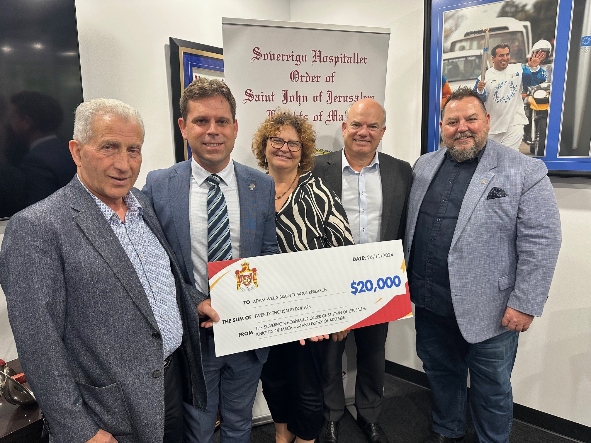 Order of St John Generous Gift Supports Groundbreaking Brain Tumour Research